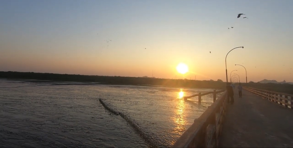 Shah Porir Dwip the southern border of Bangladesh